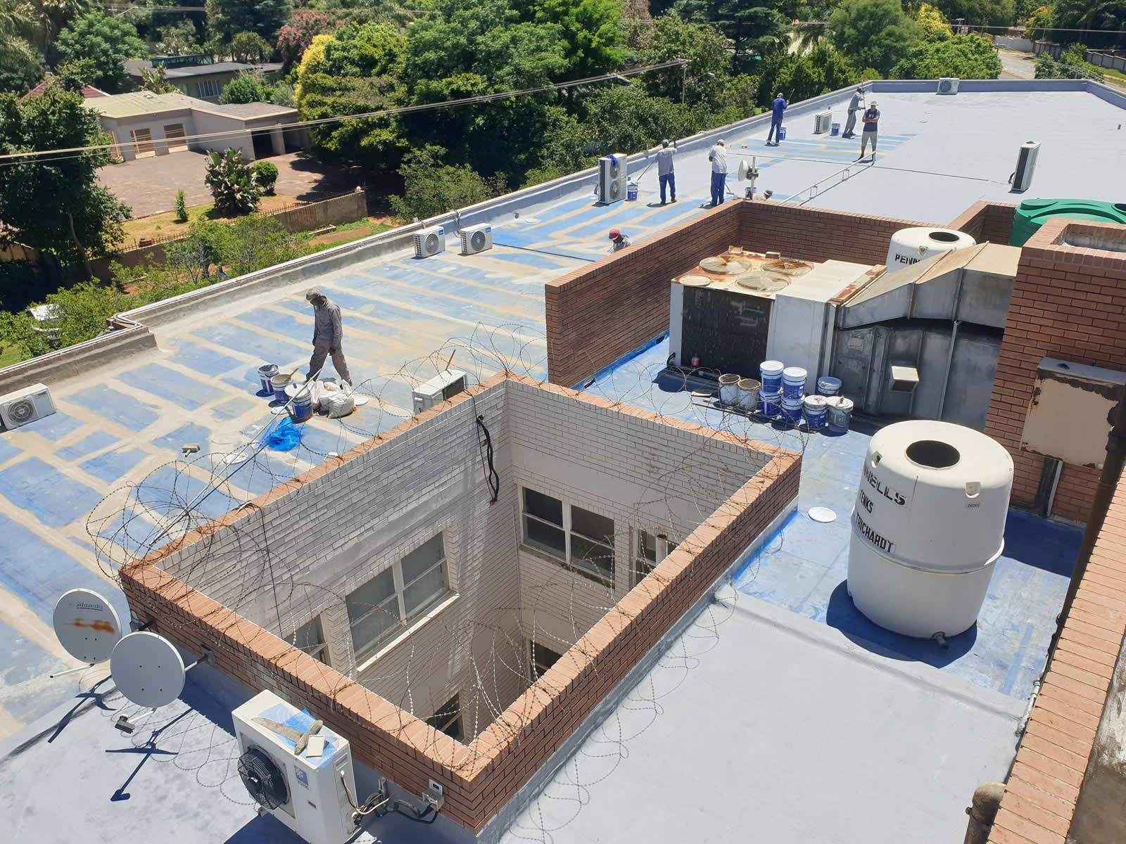 SEESA Pretoria Roof Slab Waterproofing - EcoSeal - Roof Waterproofing ...